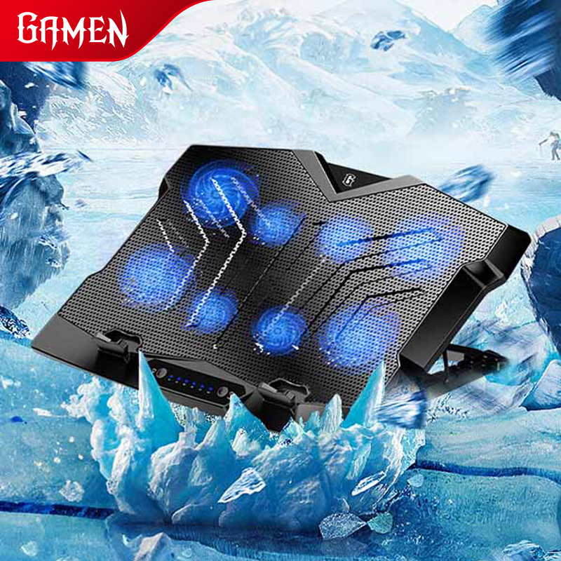 GAMEN Laptop Gaming Cooling Stand FAN 8 Core/Core Silent Mode GCP100 ...