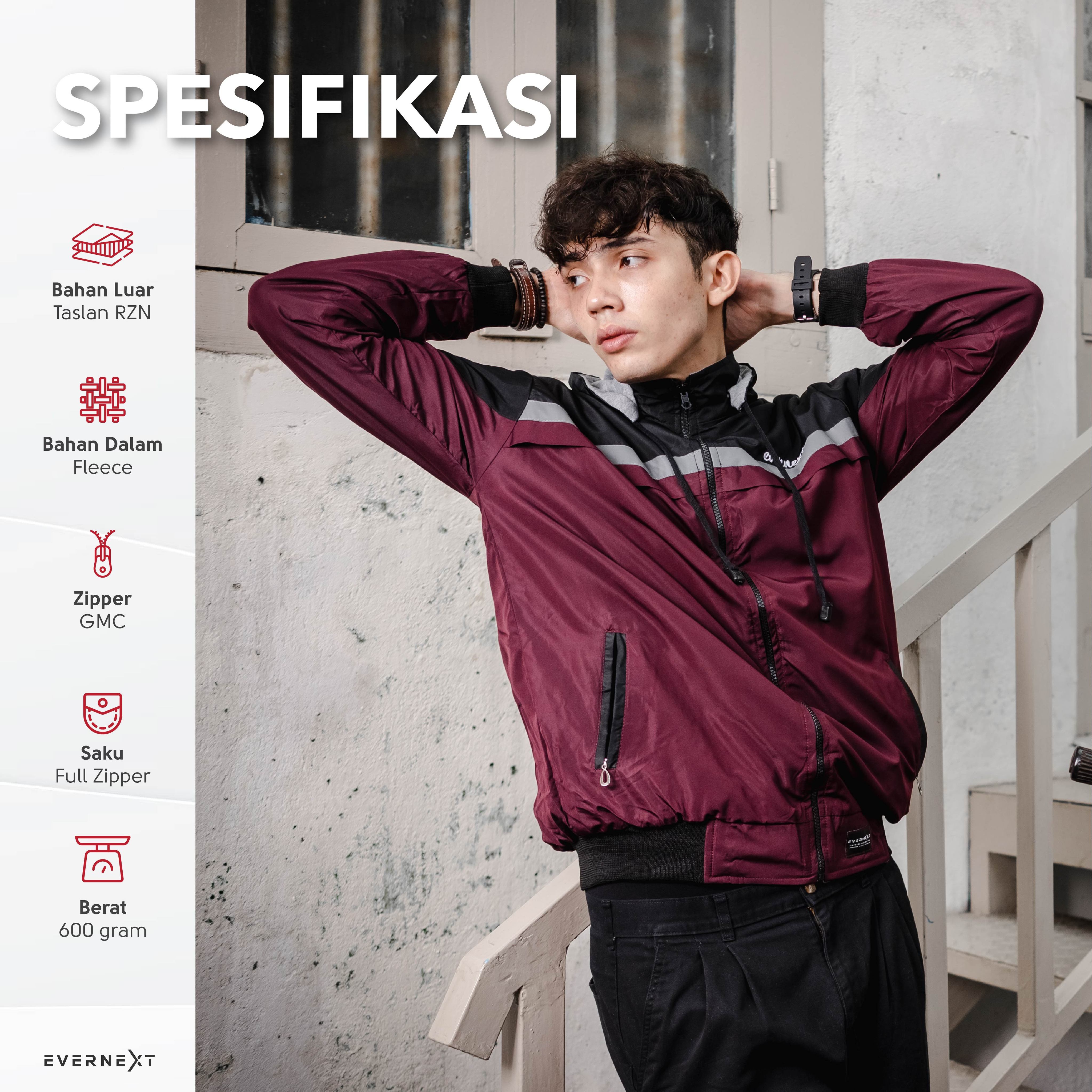 Evernext - Men's Reversible Jacket Men's Motorcycle Jacket Outdoor ...