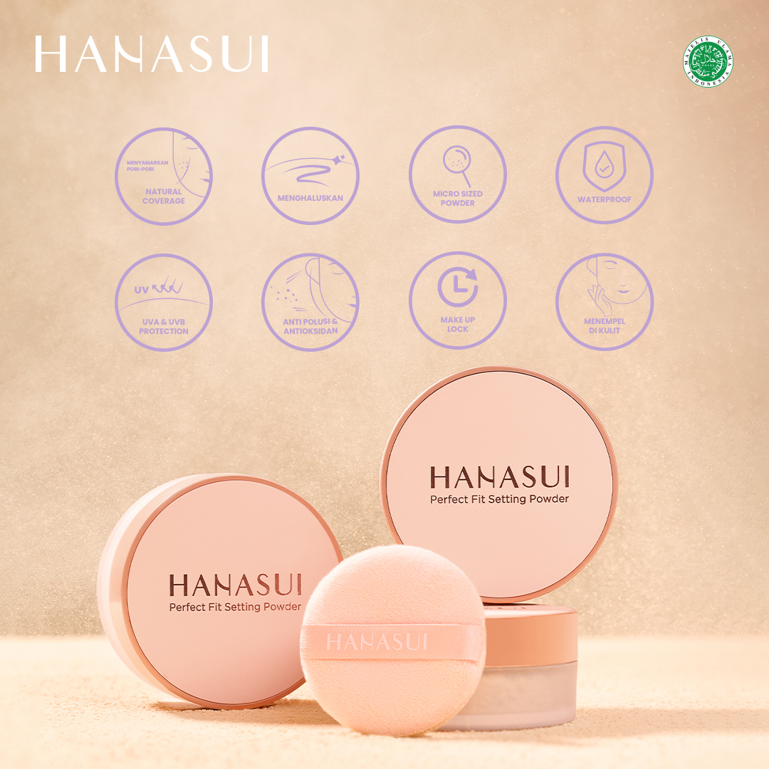 Hanasui Perfect Fit Setting Powder - Soft Light Loose Powder Natural ...