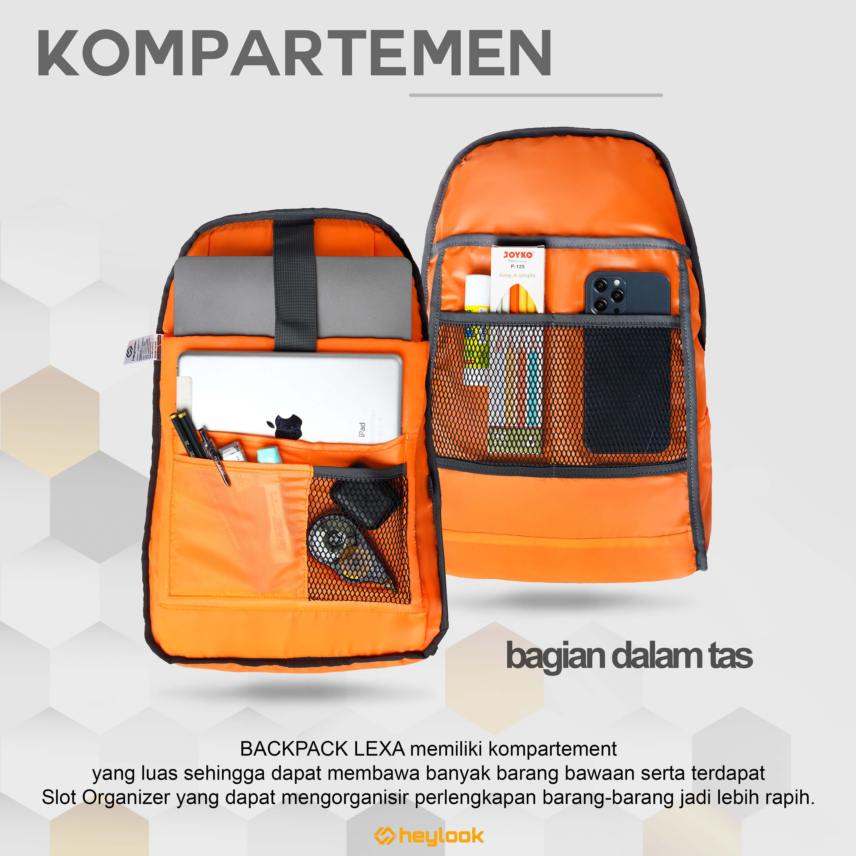 HEYLOOK Official - (Free Raincover) Backpack LEXA Women's Laptop ...