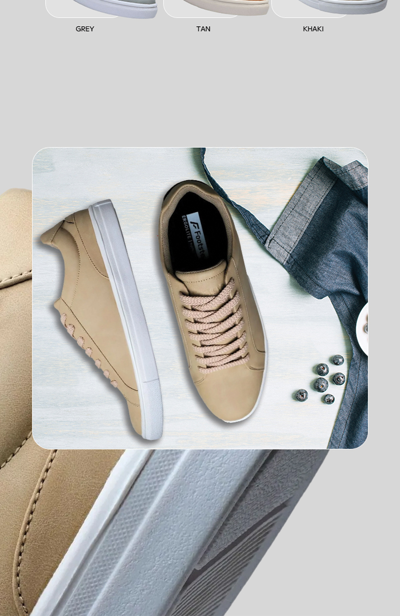 Footstep Footwear Men's Shoes Sneakers Indie Khaki Original Shoes ...