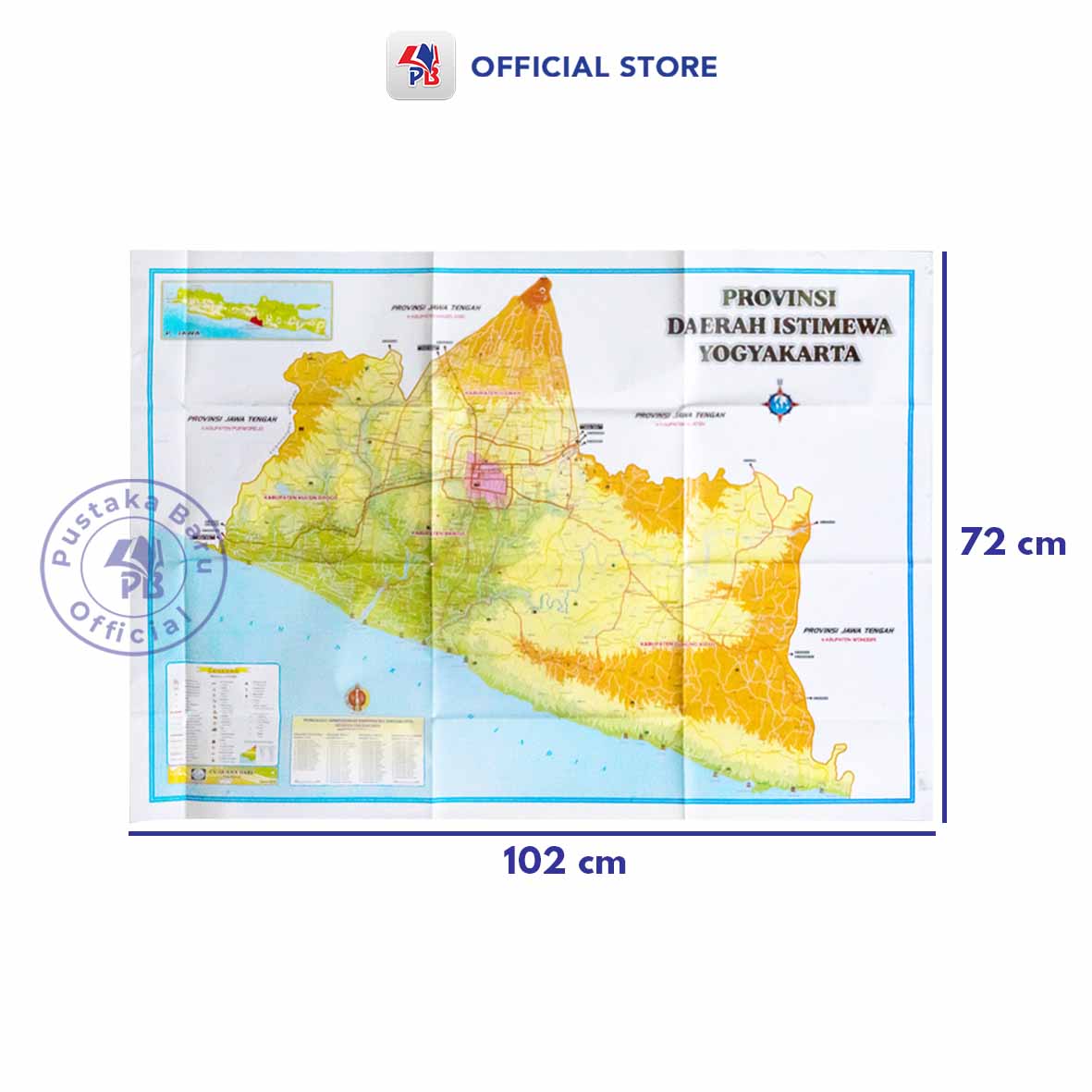 Yogyakarta Special Regional Province City Map/DIY Province Sheet ...