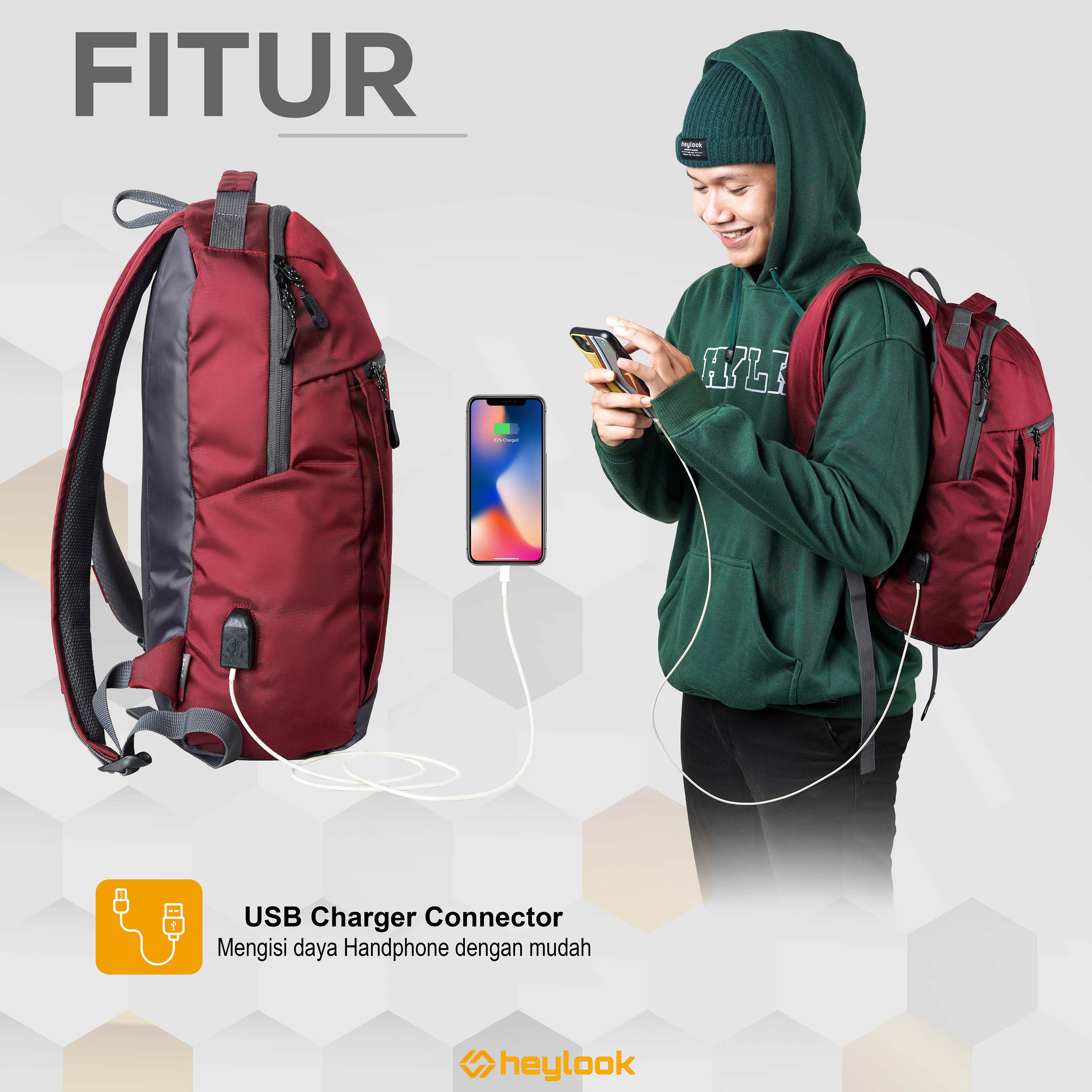 HEYLOOK Official - (Free Raincover) Backpack LEXA Women's Laptop ...