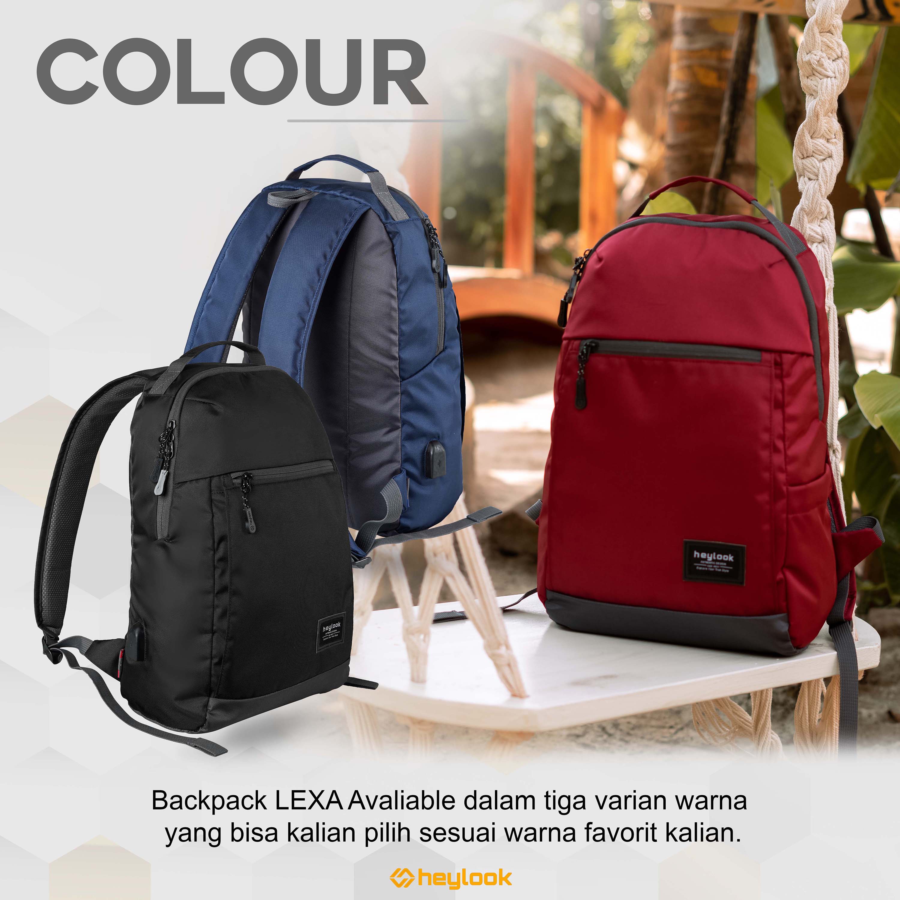 HEYLOOK Official - (Free Raincover) Backpack LEXA Women's Laptop ...