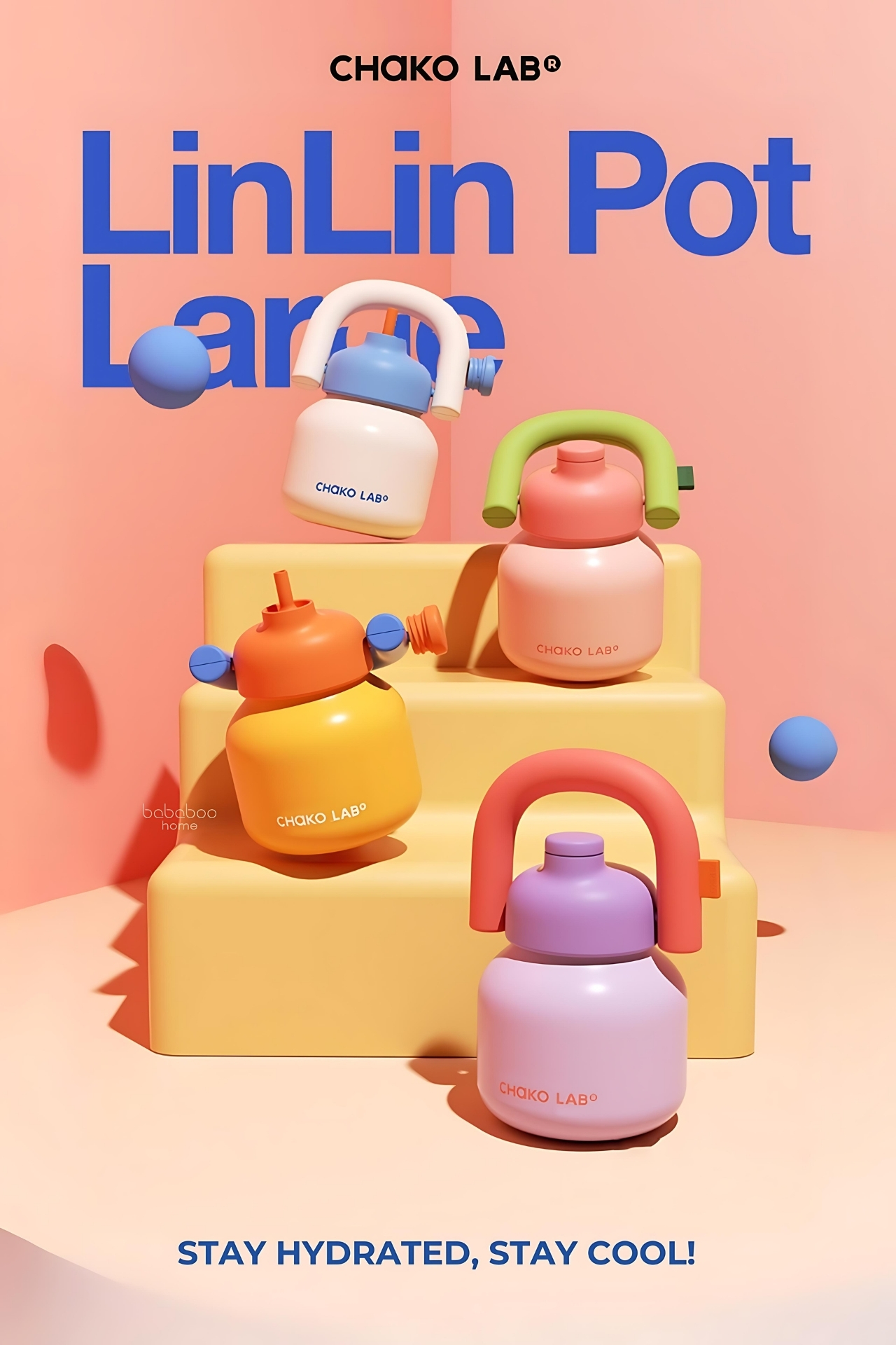 Chako LAB Linlin Vacuum Thermos 1000ml - Sweet Bonbons | Shopee Singapore