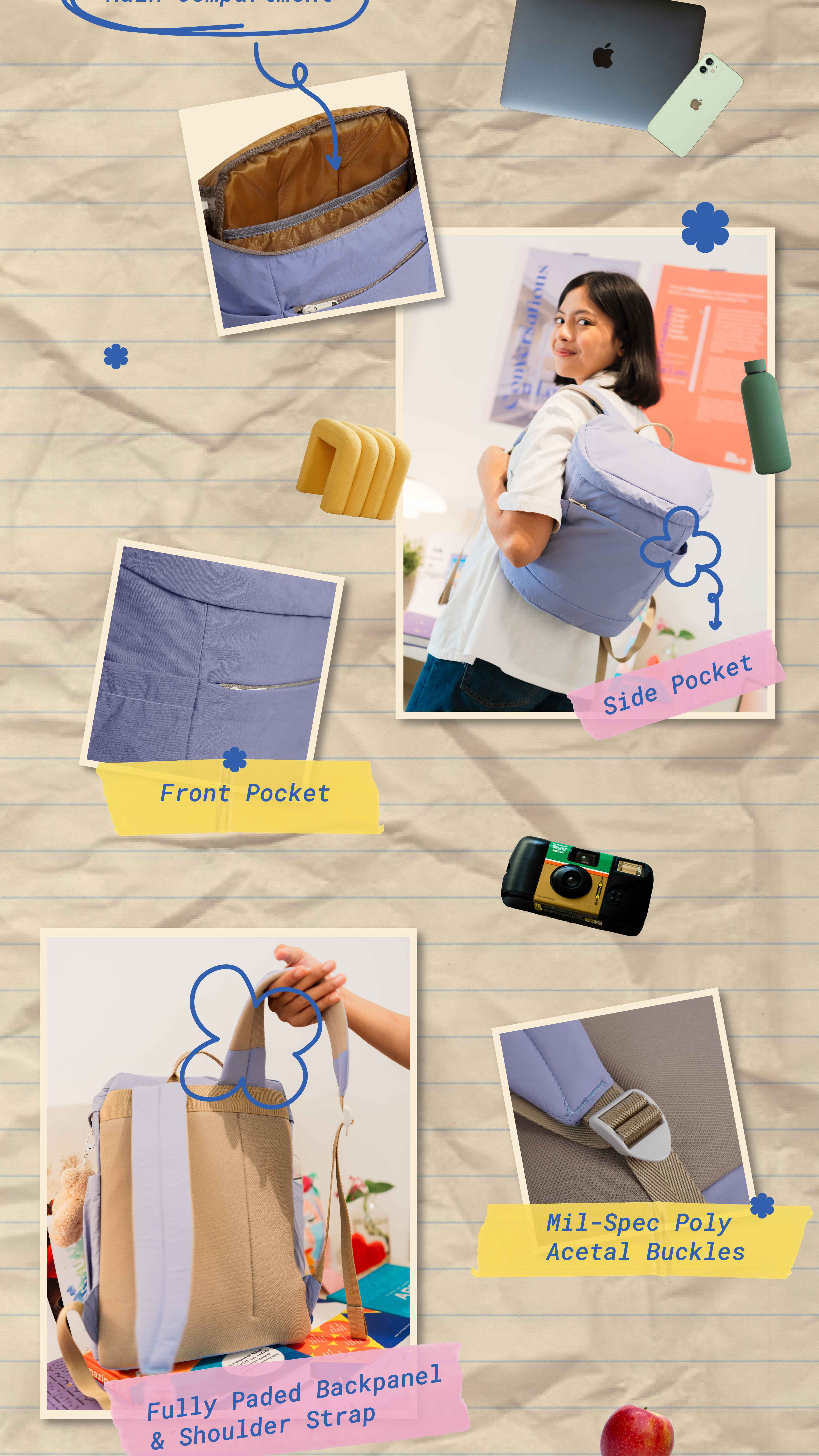 Backpack Iris - Visval - Backpack | Shopee Singapore