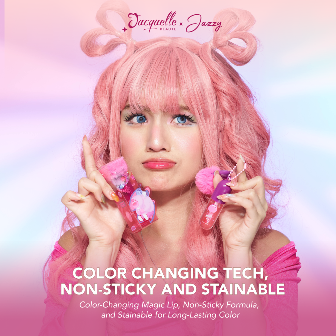 Jacquelle Glitter Gloss Lip Tint Special Collaboration with Jazzy ...