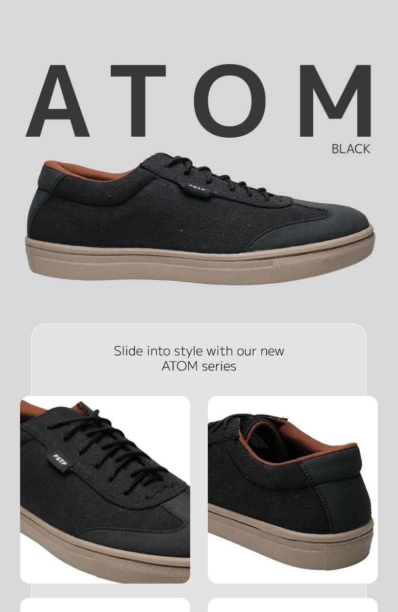 Footstep Footwear Men's Sneakers - Atom Black | Shopee Singapore