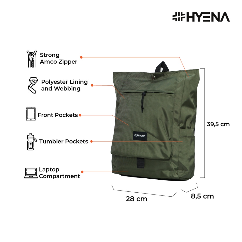 Hyena (LP75) - Hyena Backpack Aardwolf Series | College Bags, Men's and ...
