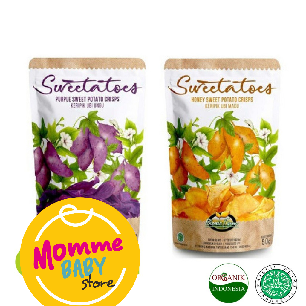 UNGU Bionic Farm Sweetatos Organic Sweetatos Sweet Potato Chips 50gr/Bionic Farm Purple Sweet ...