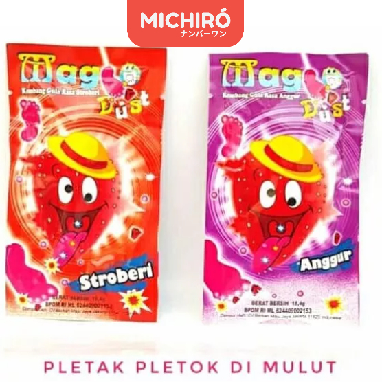 Michiro Magic Dust Foot Shaped Pletak Pletok Candy / Children's Candy ...