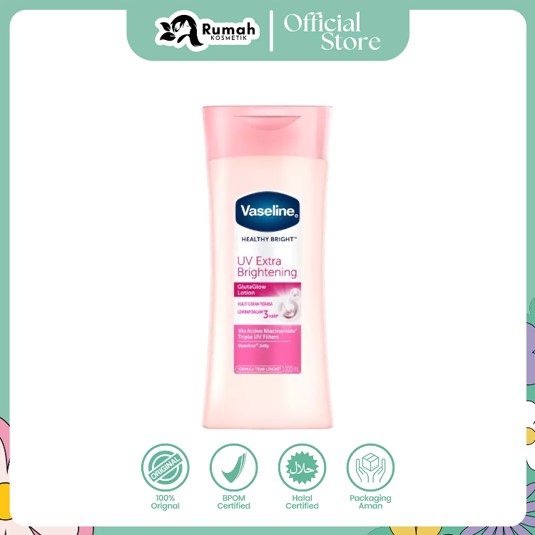 Vaseline Healthy Bright BODY LOTION UV Extra Bright with Sunscreens ...