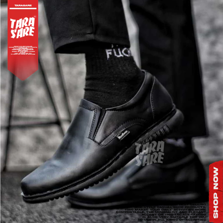 TARASARE - Men's Black Formal Work Shoes | Shopee Singapore