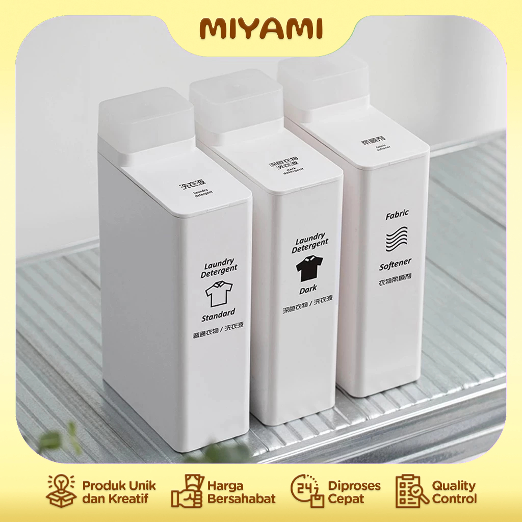 1000ml Liquid Powder Detergent Storage Container Bottle Multipurpose ...