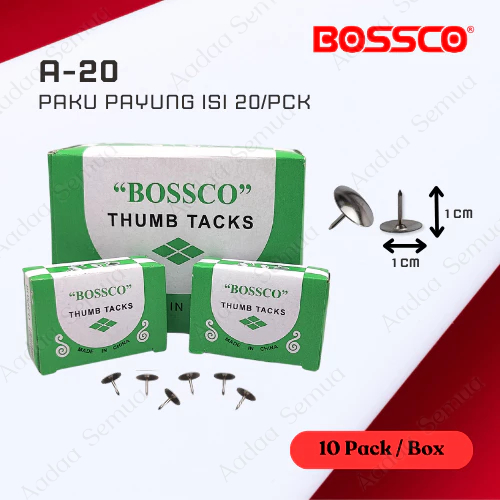 Bossco Thumb Tacks / BOSSCO Thumb Tacks / BOSSCO Pines 1 Box contains ...