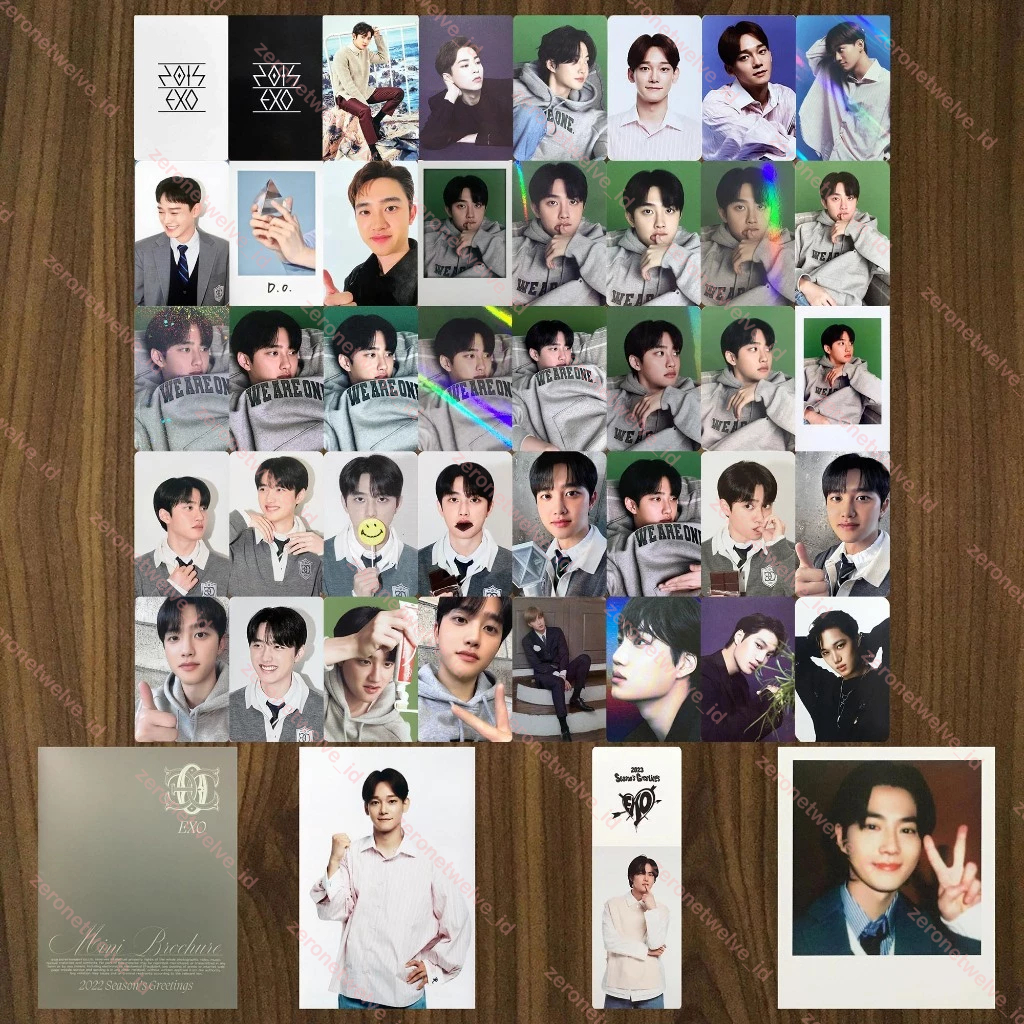 POLAROID EXO Xiumin Suho Baekhyun Chen Chanyeol Kyungsoo Kai Sehun Photocard Season Greeting ...
