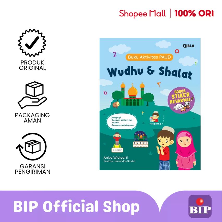 Bip - Preschool Activity Book: Wudhu & Prayer (Bip Coloring Sticker ...