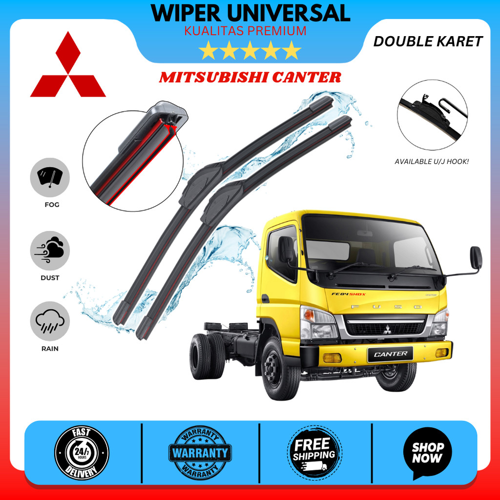 Mitsubishi Colt Diesel Canter Dual Rubber Wiper Blades for Car ...