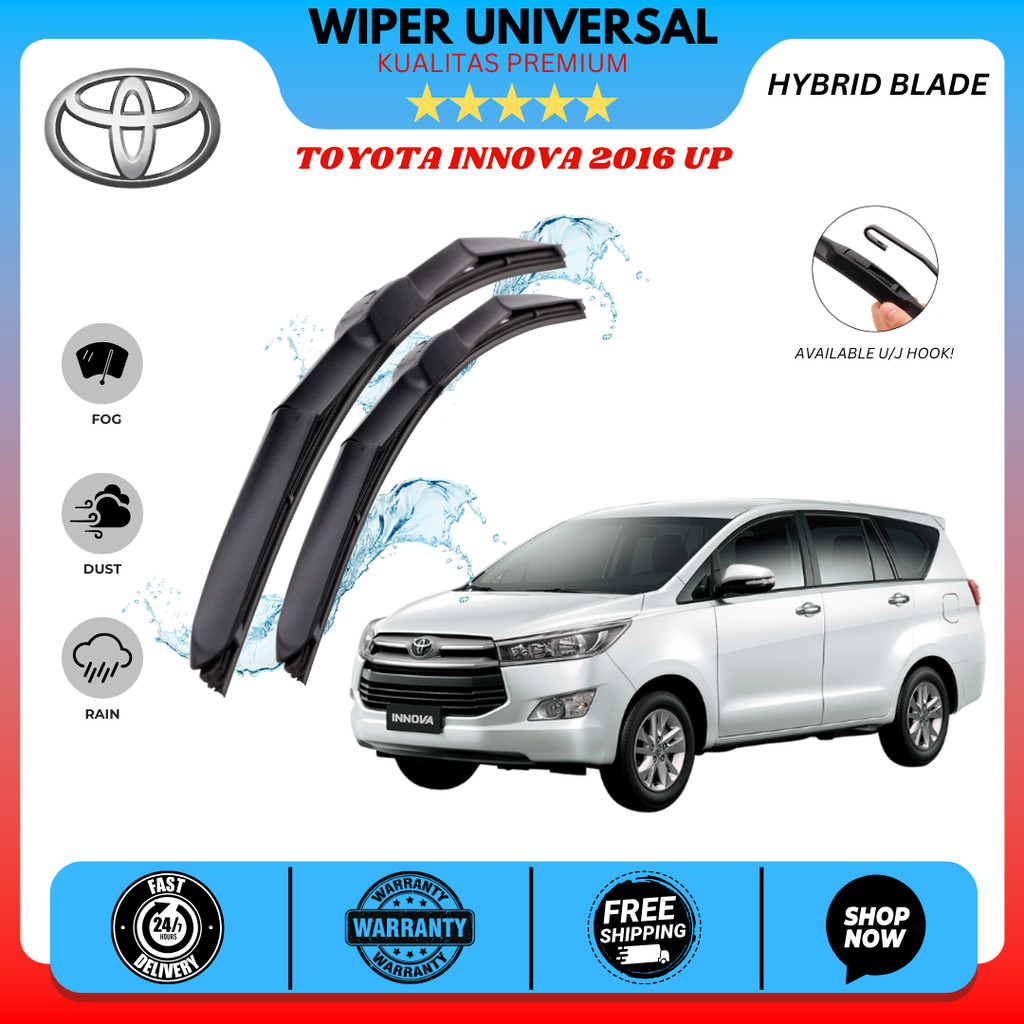 Toyota Innova Hybrid Wiper Latest Car WindshieldZenix One Pair ...