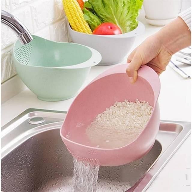 (Expert) Rice Washing Basin Multipurpose Rice Vegetable Fruit Washing ...