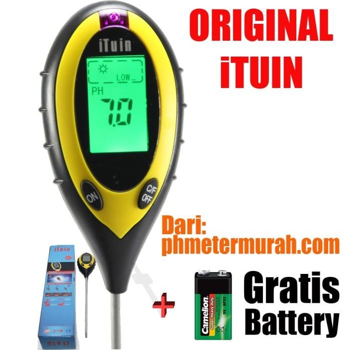 [Expert] 4in1 digital soil pH brand isin iTuin digital Ph Meter soil ...