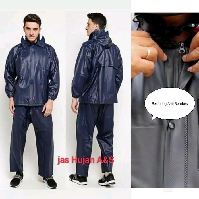A&S Grade A No. 1 Raincoat Anti-Leak Rubber Raincoat Coat Rubber Like ...