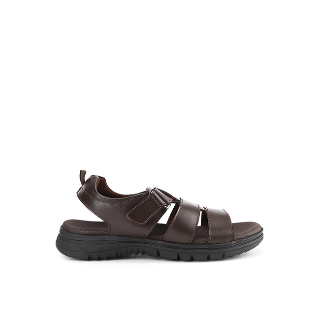 Obermain Men's Sandals EDDY ROBERT Dark Brown OJ6335DBR | Shopee Singapore