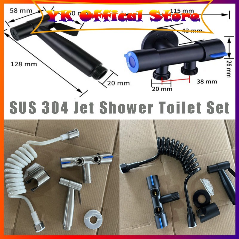 SUS 304 Jet Shower Toilet Set Shower Bidet Shower Cebok Sower Spray ...