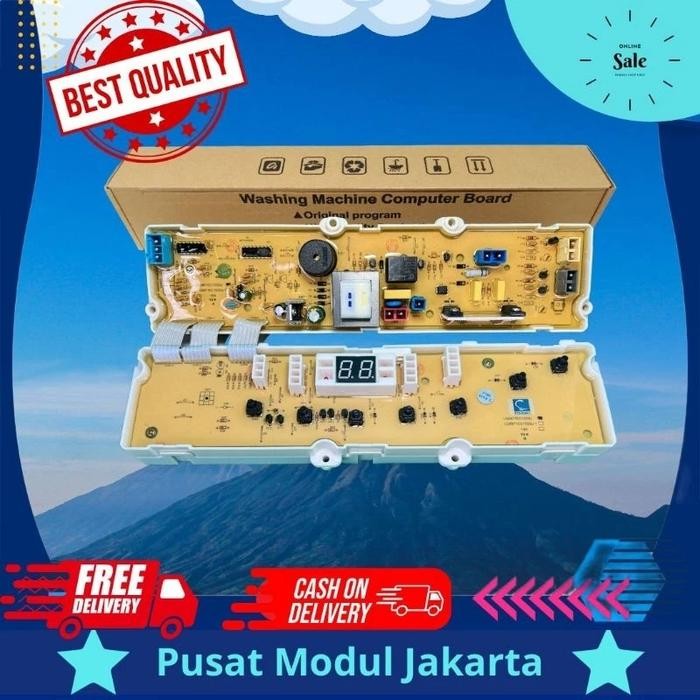 MESIN LG FUZZY LOGIC WF-L880NTC, TOP LOADING WASHING MACHINE PCB MODULE ...