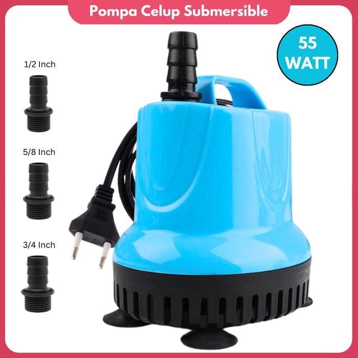 MESIN 55 Watt Submersible Pump Drain Pool Aquarium Aerator Pump ...