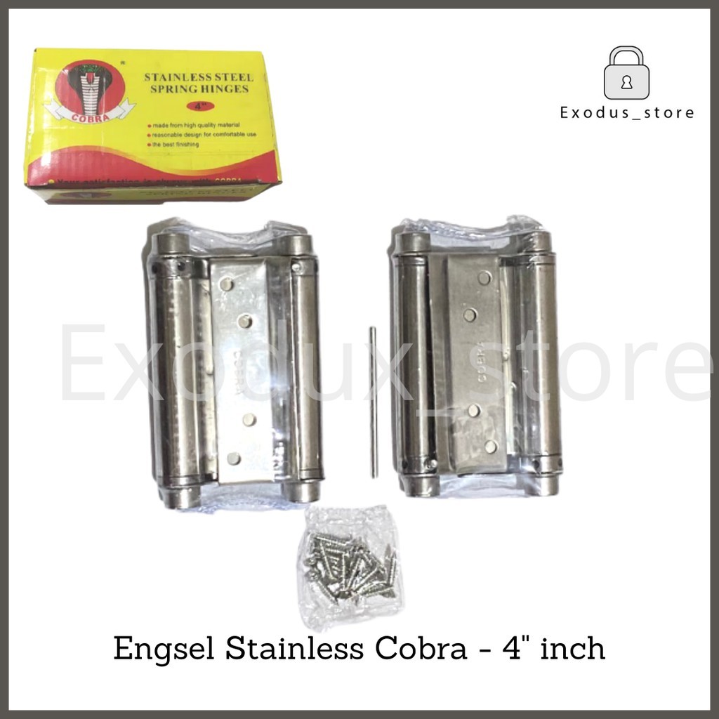 3 4 inch stainless steel cowboy / cowboy Cobra / spring hinges | Shopee ...