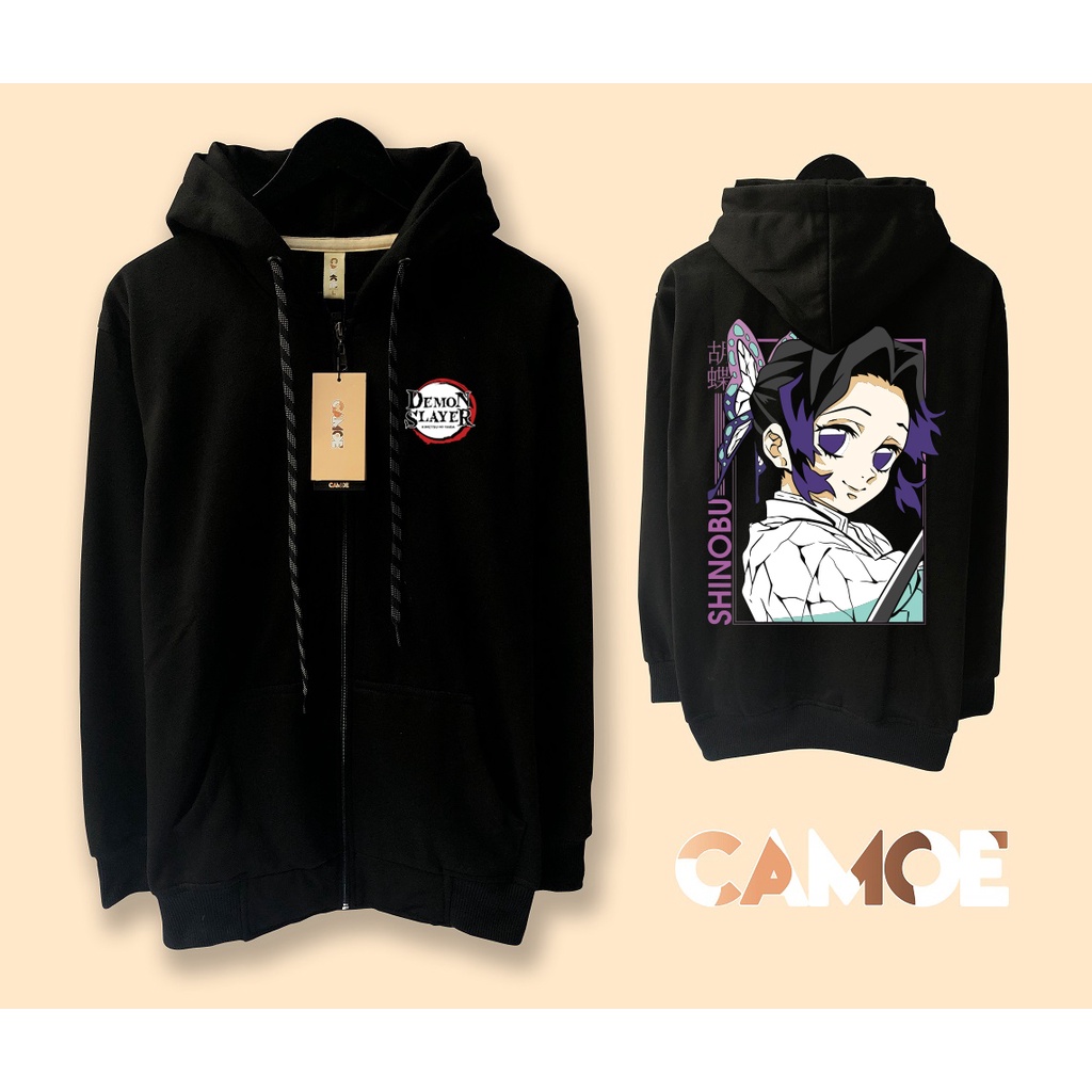 Demon Slayer Kimetsu No Yaiba Shinobu Kocho Anime Zipper Hoodie Jacket ...