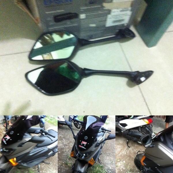 [Gosy] R25 Nemo Long Stem Universal Mirror Nmax Pcx R15 R25 Lexi ...