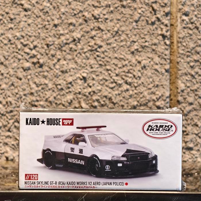 MINI GT KAIDO HOUSE KHMG120 NISSAN SKYLINE GT-R R34 KAIDO WORKS V2 AERO ...