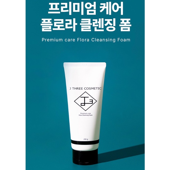 [J THREE] PREMIUM CARE FLORA CLEANSING FOAM 200G, WHITENING WRINKLE ...