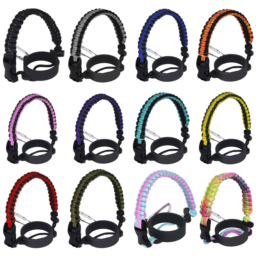 2.0 Paracord Handle Strap for Hydro Flask 2.0 Wide Mouth Water Bottles ...