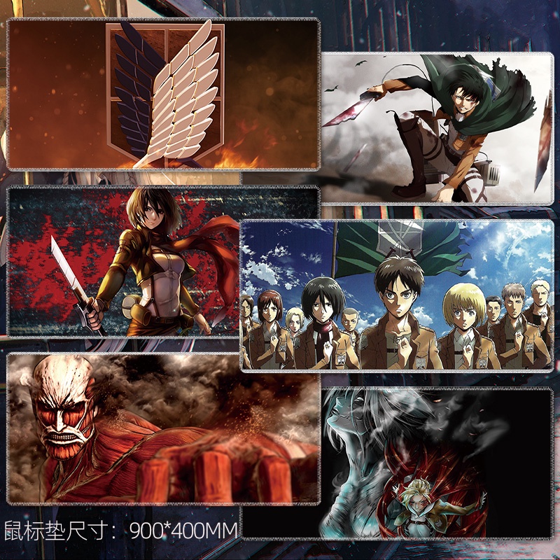 [Attack On Titan] Mouse Pad Oversized Allen Giant Captain Armored Giant ...