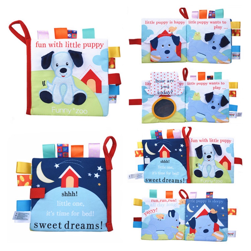 Baby Cloth Book Black and White Soft Books for Babies Early Education ...