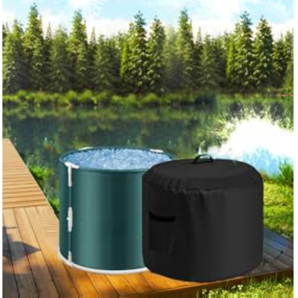 Good quality ️Portable Ice Bath Tub Cover Outdoor Ice Bath Cover ...