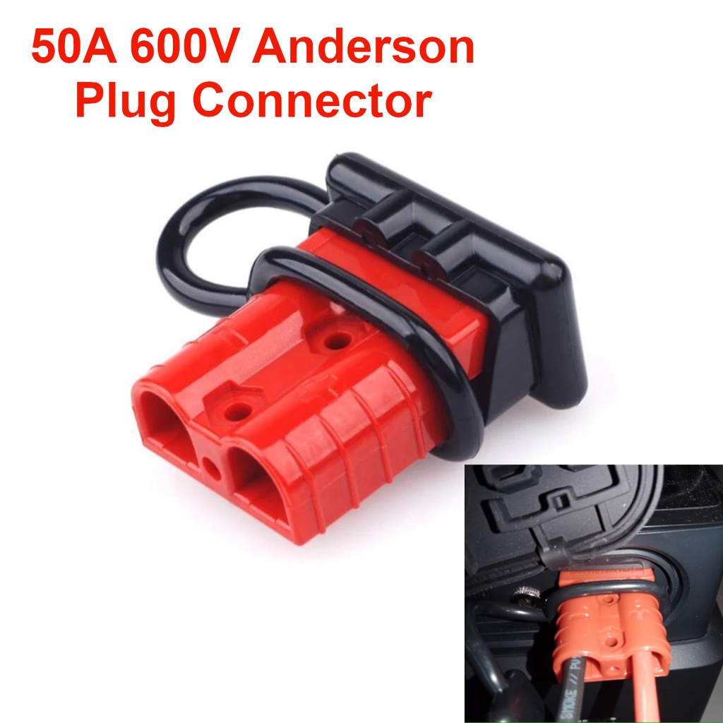 600V 50A Anderson Plug Sets Battery Power Quick Connector with Anti ...