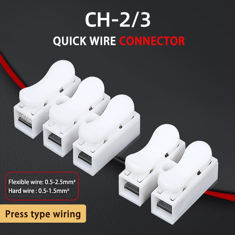 2Pin 3Pin Connector Fast Wire Connector Clip Electrical Cable Connector ...