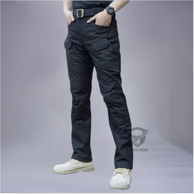 EAGLADE Tactical Cargo Pants Men Women IX7/IX9/S-3XL Waterproof Slim Fit Multi Pockets In Green ...