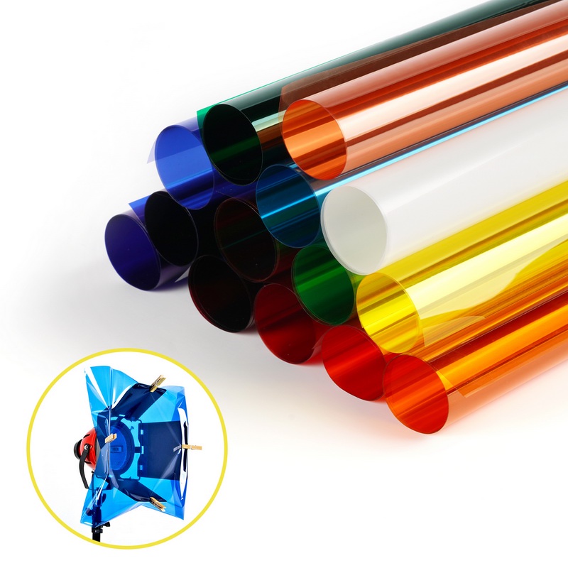 Selens 14PCS Lighting Gel Filter 40x50cm Set Flash Light Color ...