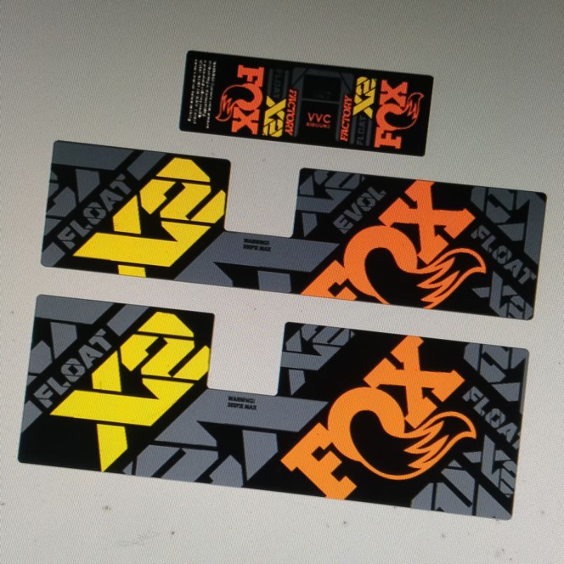 Fox X2 rear shock decal sticker | Shopee Singapore