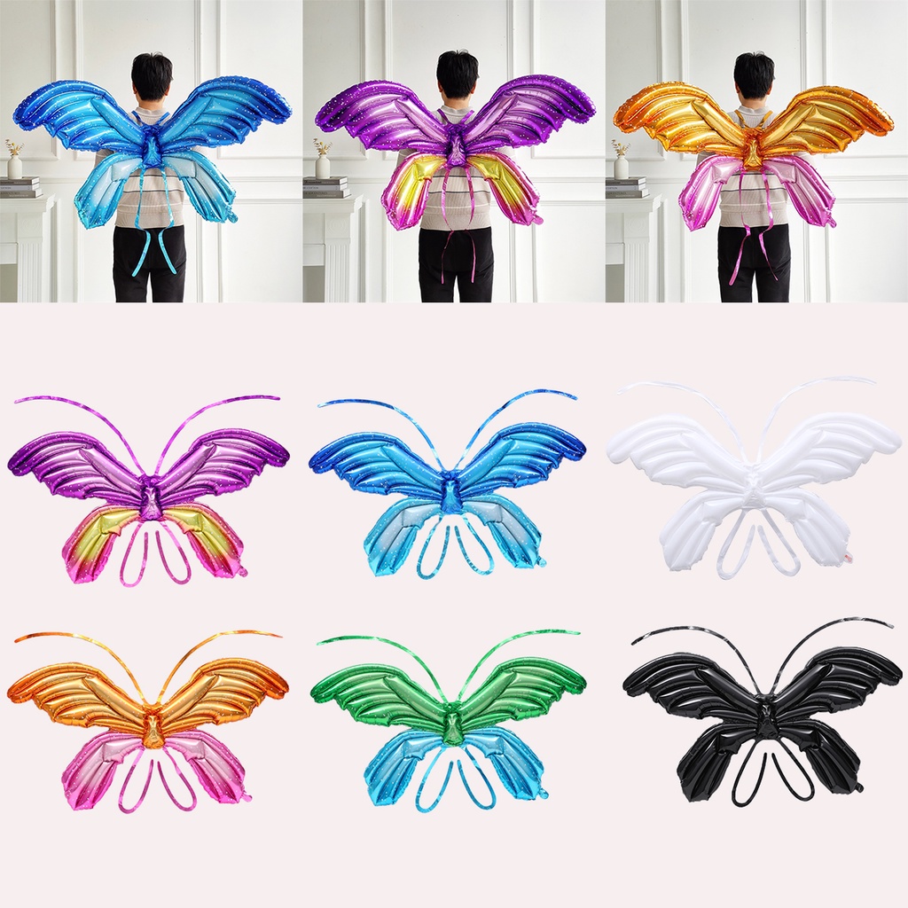 Back-mounted butterfly wings balloon aluminum film balloon angel wings ...