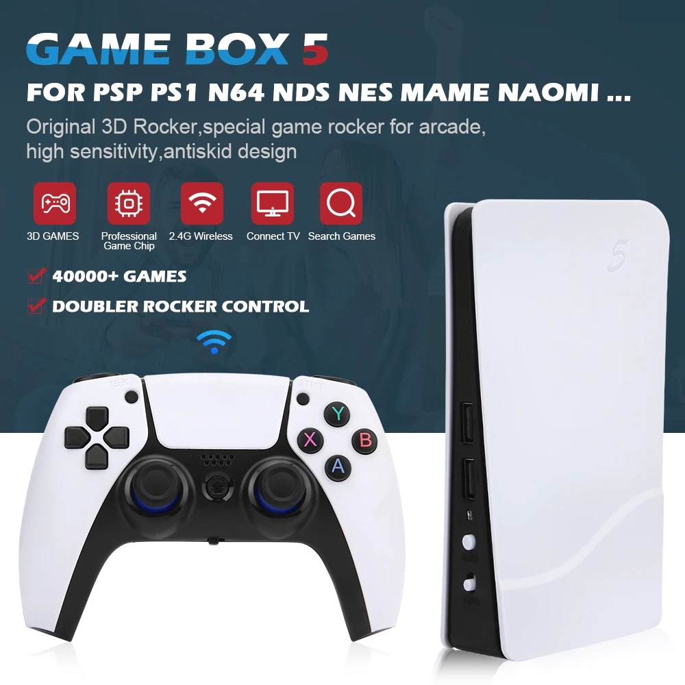 NEW GB5-P5 Retro Video Game Console 4K Output Games Emuelec 4.3 System ...