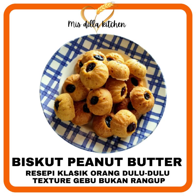 Homemade Kuih Raya 2021 Peanut Butter Cookies Biskut With Peanut Butter ...