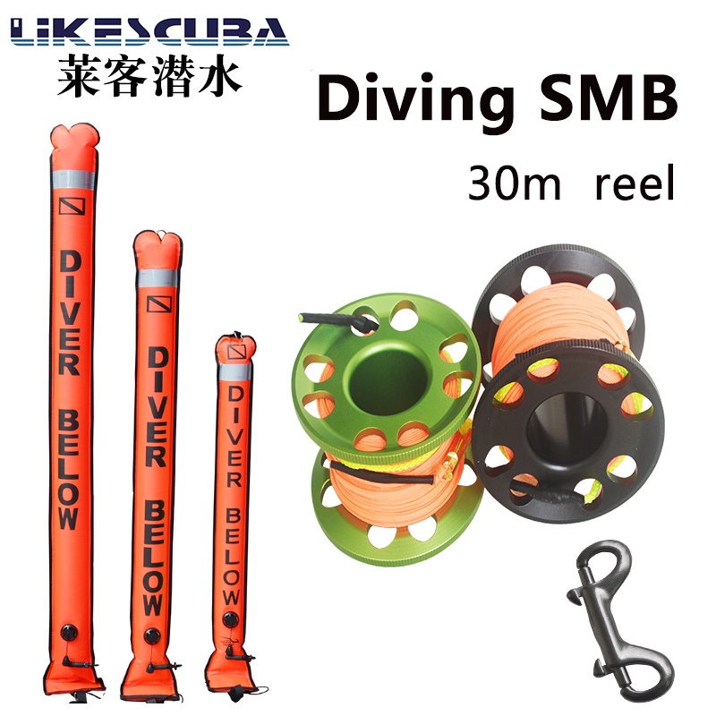 Scuba Diving 1.5m Colorful Visibility Inflatable Smb Safety Sausage ...