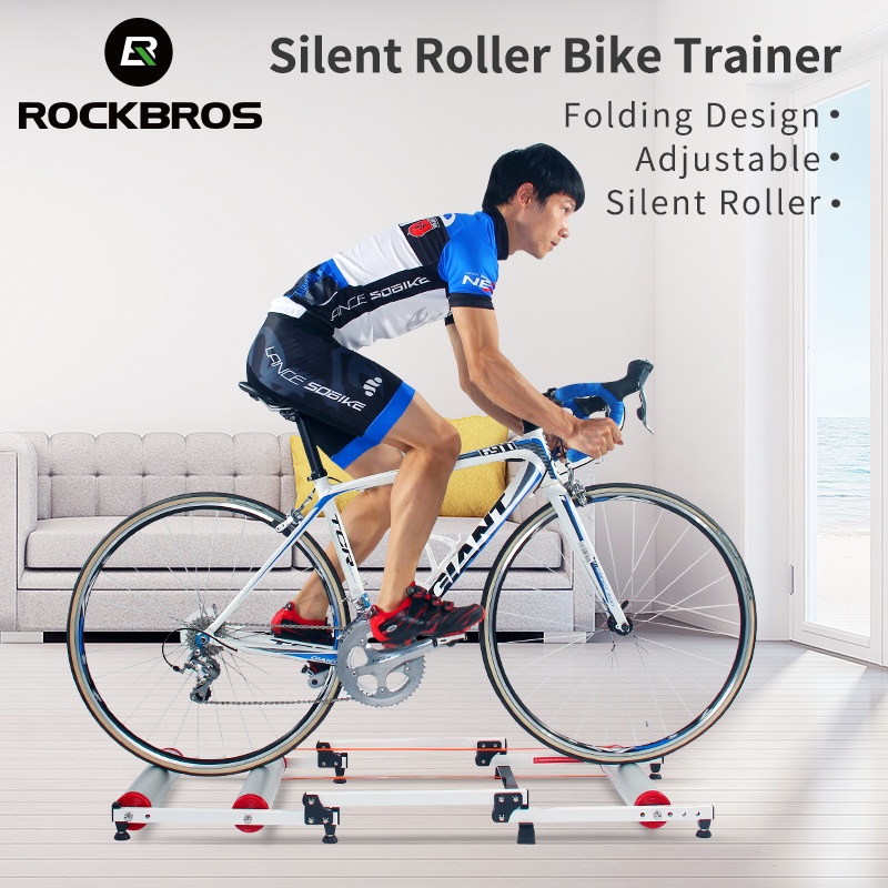 ROCKBROS Bike Roller Trainer Stand Bike Training Indoor Folding Trainer ...