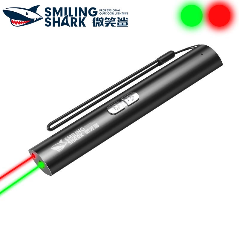 SmilingShark LS313 Portable green laser pointer red laser light Type-C ...